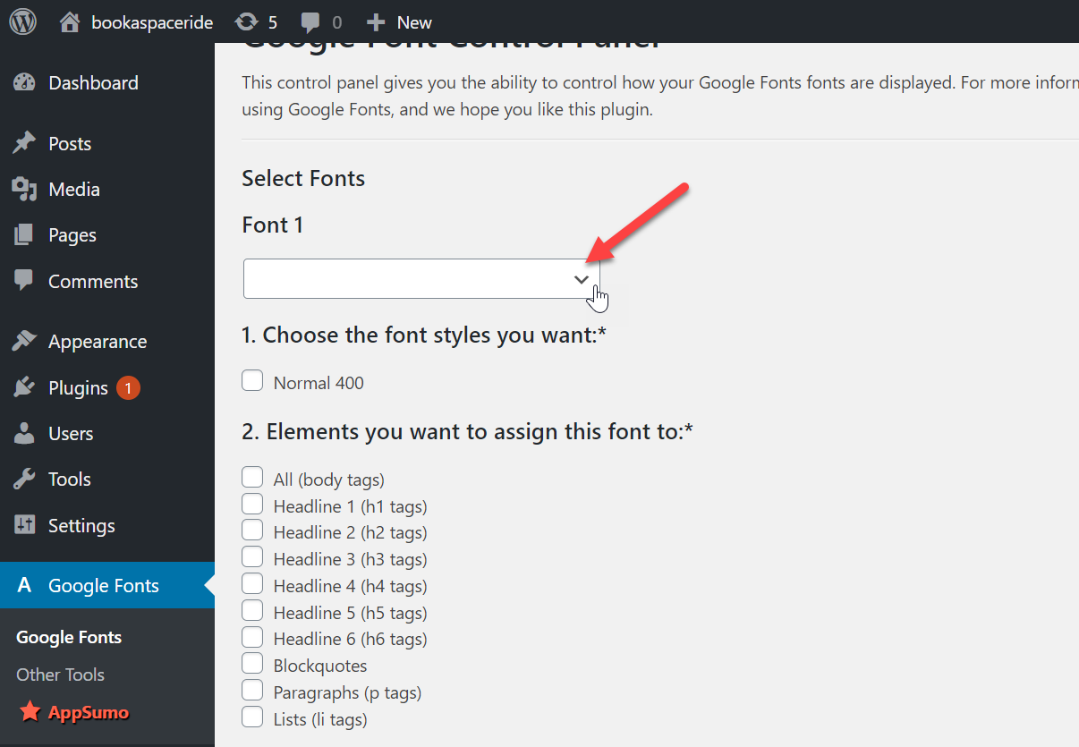 How To Change Font In WordPress Theme 